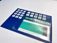 China Screen Printing Keyboard Membrane Cover Silver Conductive Circuit With 2.54MM Pitch for sale