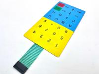China Customizable Embossing Microwave Oven Membrane Keypad 3M467 Adhesive for sale