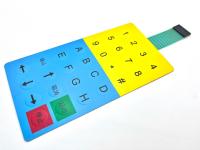 China Screen Printing Medical Keypad Dome Switch With Transparent LCD Window for sale