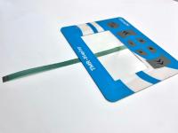 China Flexible 1.25MM Pitch Etch Copper Membrane Switch With 3M Adhesive for sale