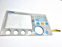 China Customize Laser Cutting Smd Tactile Push Button Switch With Plastic Film Printing Two Keys for sale