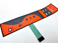 China EL Backlit Poly Tactile Switch Keyboard Customized For Household Appliances for sale