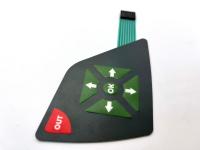 China Key Pad Instrument Membrane Switch Panels With 2.54MM Pitch Female Connector for sale