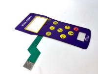 China Texture Mylar Side Led Membrane Keypad With Molex 1.0MM Pitch for sale