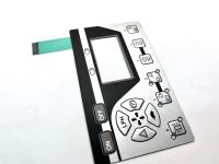 China Monochrome Screen Printing Membrane Switch Panel With Frosted LED Window for sale