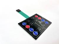 China Key Pad Instrument Membrane Keypad Prototype With 2.54MM Pitch Female Connector for sale