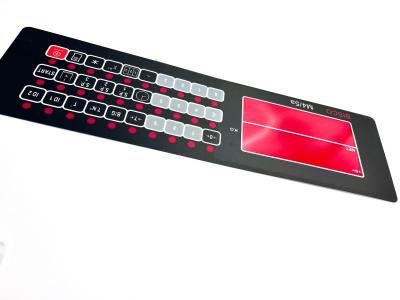 China Self Adhesive Screen Printing Control Panel Overlay Printing For Medical Equipment for sale
