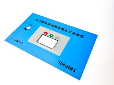 China Texture Surface Digital Printing Graphic Overlay Membrane With Die Cutting Window for sale