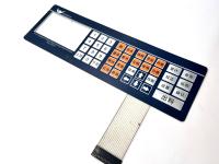 China Key Pad Instrument Membrane Switch Prototype With 1.25MM Pitch Female Connector for sale