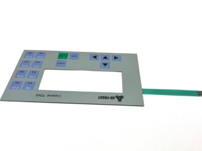 China Pocket Layered Graphic LCD Printing Top Membrane Keyboards For Medical Enclosure for sale