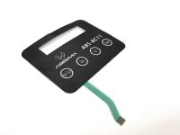 China Pocket Layered Graphic LCD Printing Membrane Keypad For Medical Enclosure for sale