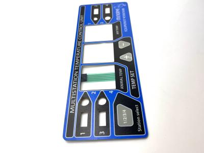China Key Pad Instrument Membrane Control Panel With 2.54MM Pitch Female Connector for sale