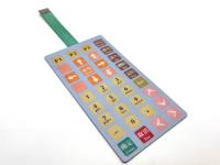 China Clear 6 Layers Polyester Membrane Switch Panel With 1 Million Life Cycles for sale