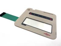 China Pocket Layered Graphic LCD Printing Tactile On Off Switch Foil For Medical Enclosure for sale