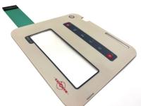 China Pocket Layered Graphic LCD Printing Tactile On Off Switch Foil For Medical Enclosure for sale