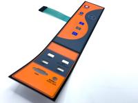 China 3M Rear Adhesive Tactile Membrane Keyboard With Gradient Printing for sale