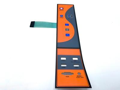 China 3M Rear Adhesive Tactile Membrane Keyboard With Gradient Printing for sale