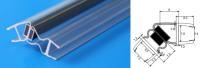 China Transparent PVC Shower Door Plastic Seal Waterproof Shower Door Plastic Strips for sale