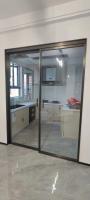 China Kitchen Glass Aluminum Alloy Sliding Door Customizable Surface Finished for sale