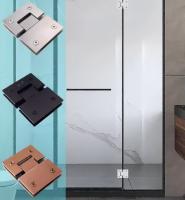 China 90*58mm Glass Shower Hinge Enclosure Water Proof Shower Screen Door Hinges for sale