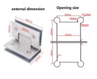 China Copper Custom Frameless Shower Flipper Panel Hinges Two Way Glass To Glass Shower Hinge for sale