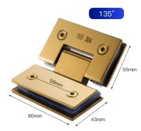 China Long Lasting Stainless Steel Shower Hinge Thickened Wear Resistance for sale