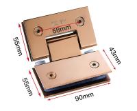 China Long Lasting Stainless Steel Shower Hinge Thickened Wear Resistance for sale