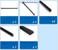 China 135 Degrees Partitioned Shower Door Profile Waterproof Shower Door Hardware for sale