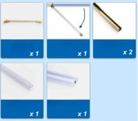 China 135 Degrees Partitioned Shower Door Profile Waterproof Shower Door Hardware for sale