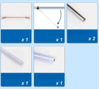 China 135 Degrees Partitioned Shower Door Profile Waterproof Shower Door Hardware for sale