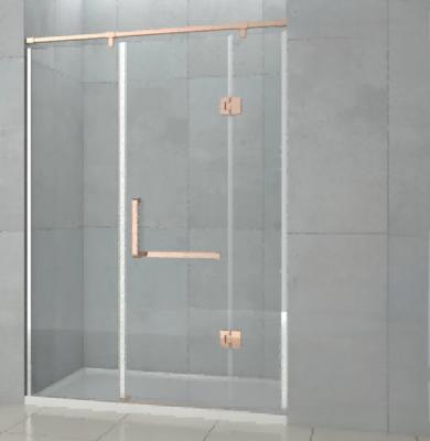 China 25 Square Shower Door Profile Easy Installation With Hardware Accessories for sale