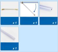 China 25 Square Shower Door Profile Easy Installation With Hardware Accessories for sale