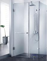 China Bathroom Shower Screen Glass Clamps SUS304 Stainless Steel High Security for sale