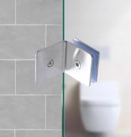 China Bathroom Shower Screen Glass Clamps SUS304 Stainless Steel High Security for sale