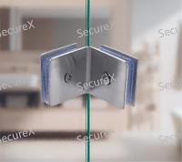China Bathroom Shower Screen Glass Clamps SUS304 Stainless Steel High Security for sale