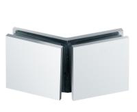 China Hotel Shower Room Accessories Bilateral 90 Degrees Adjustable Glass Clamps for sale