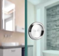 China Hidden Non Punching Shower Door Pull Stainless Steel Round Easy Replacement for sale