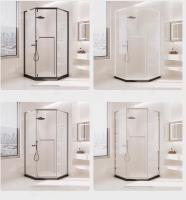 China Diamond Shaped Shower Glass Wall Profile Erosion Resistant For Bathroom Partition for sale