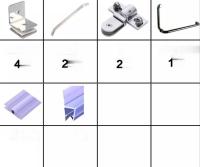 China Surface Smooth Shower Glass Hardware Easy Installation Shower Door Fittings for sale