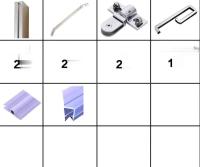 China Surface Smooth Shower Glass Hardware Easy Installation Shower Door Fittings for sale