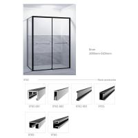 China Stainless Steel Corner Shower Black Frame Erosion Resistant Black Shower Frame for sale