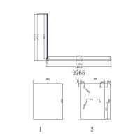 China Stainless Steel Corner Shower Black Frame Erosion Resistant Black Shower Frame for sale