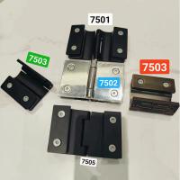 China Stainless Steel Casting Shower Door Clamp Hinge Rustproof Flexible for sale