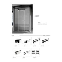 China Stainless Frame Shower Room Glass Door SUS304 Long Lasting Easy To Install for sale