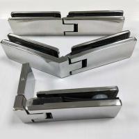 China Easy To Install Glass Shower Hinge Anti Corrosion Glass Shower Door Brackets for sale