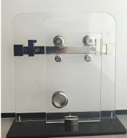 China Hidden Non Punching Shower Door Pull Stainless Steel Round Easy Replacement for sale