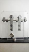China Hidden Non Punching Shower Door Pull Stainless Steel Round Easy Replacement for sale