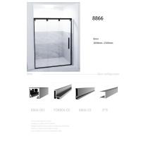 China Stainless Steel Shower Glass Profile SUS304 Glass Shower Door Hardware for sale