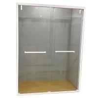 China Zigzag Bathroom Glass Door Custom Shower Frame 304 Stainless Steel for sale