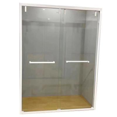 China Zigzag Bathroom Glass Door Custom Shower Frame 304 Stainless Steel for sale